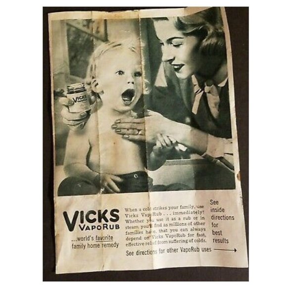 Vicks | Art | Antique Cobalt Blue Glass Vicks Vaporub Bottles Medicine ...